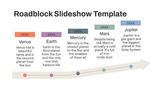 Roadblock Slideshow Template Presentation