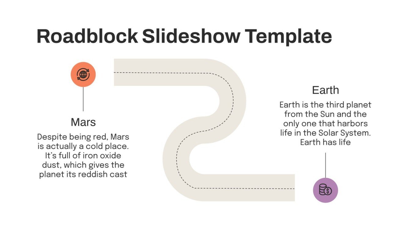 Roadblock Slideshow Template Presentation