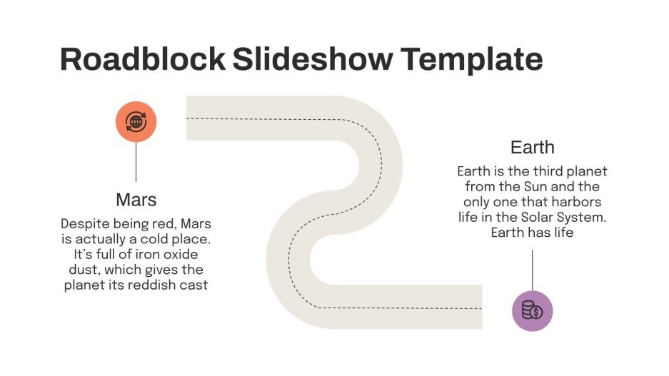 Roadblock Slideshow Template Presentation