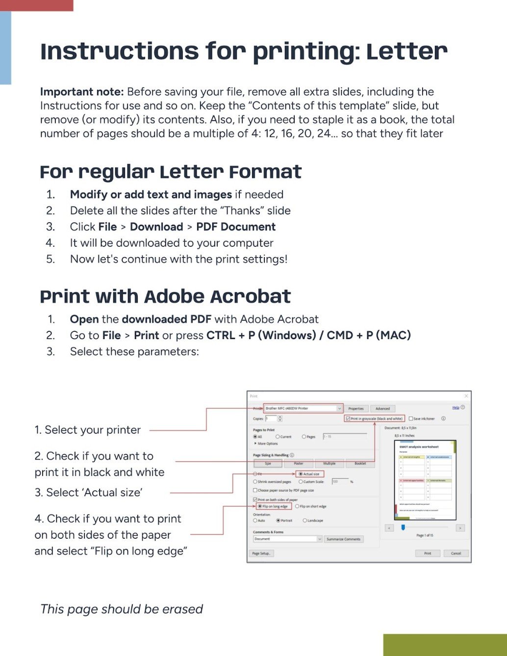 SWOT Analysis Worksheet Template
