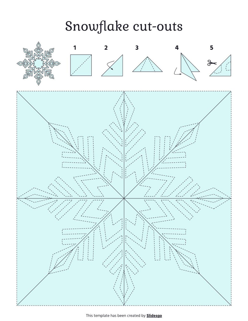 Snowflake Cut-outs Template