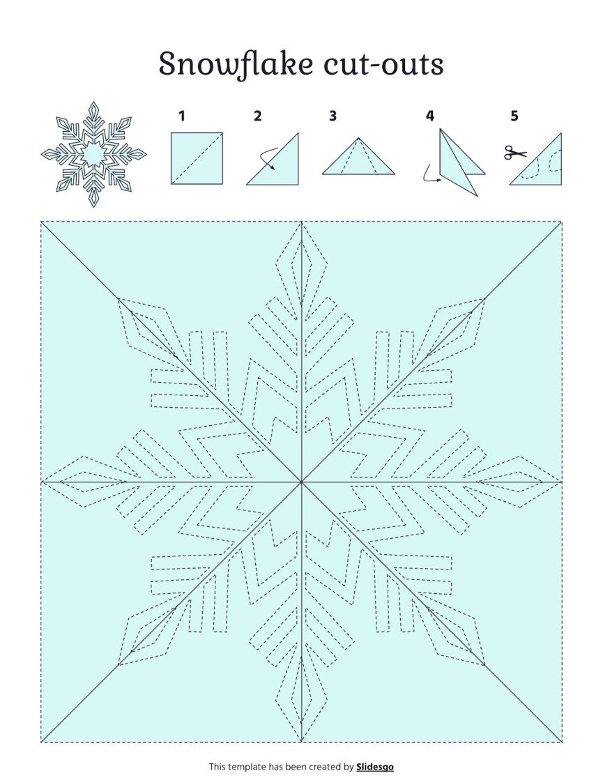 Snowflake Cut-outs Template