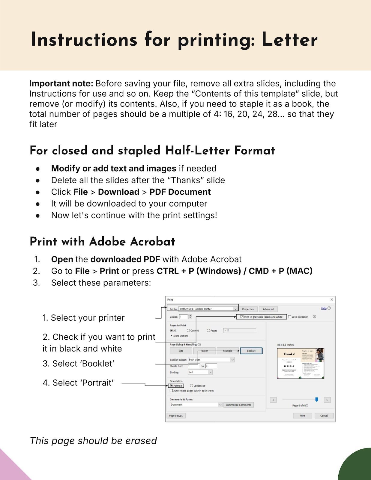 Inspire to Learn Handout Template