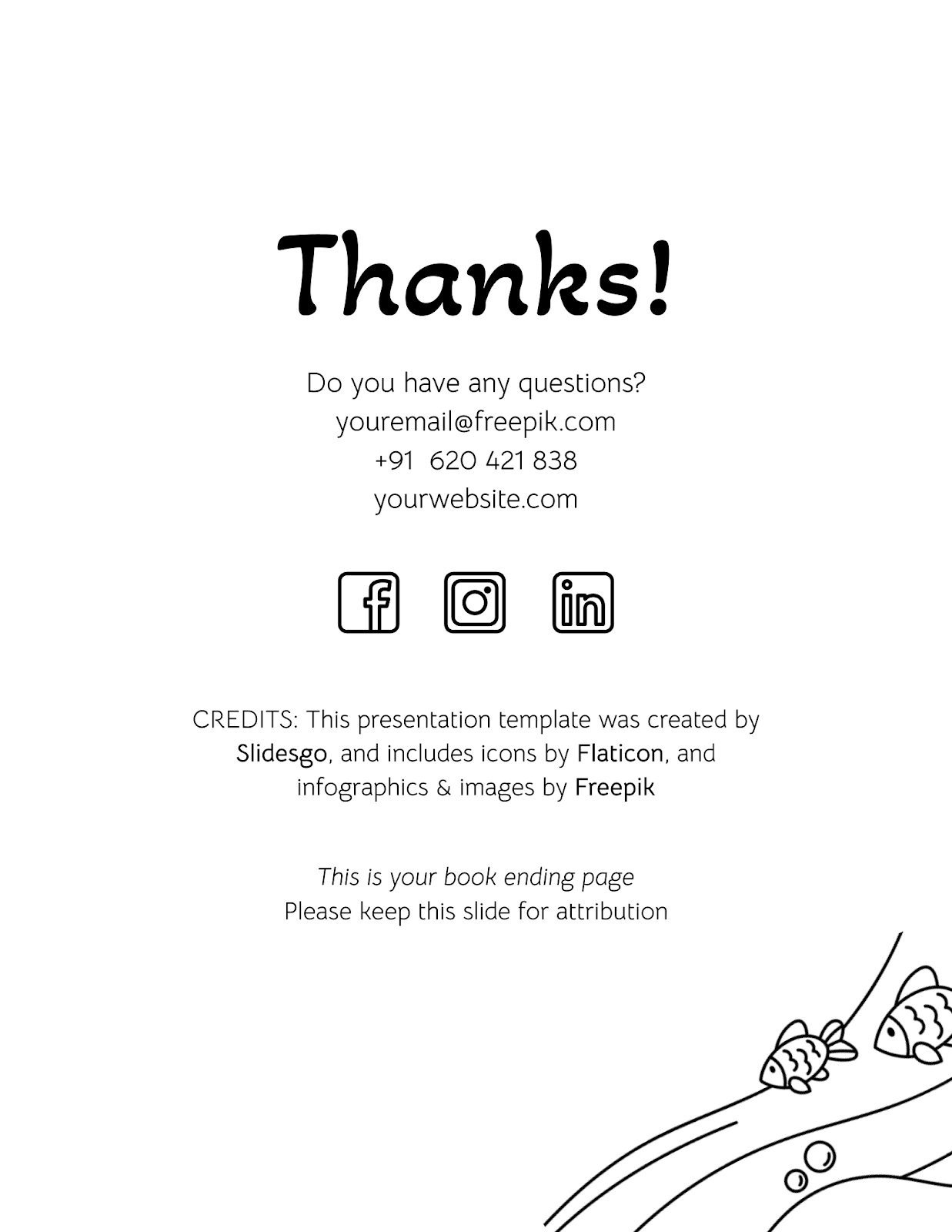 Mermaid Coloring Book Template
