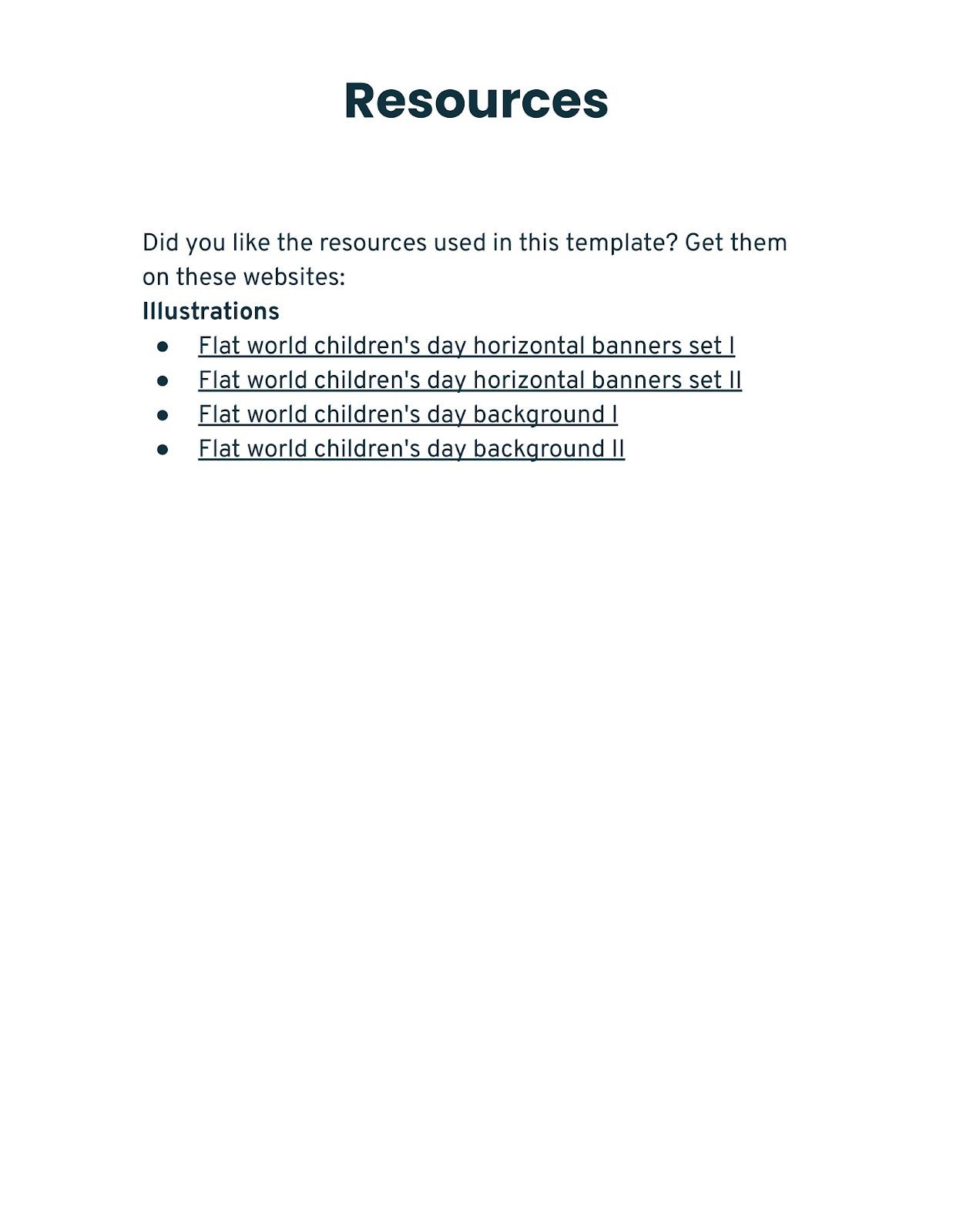 Children Cut-outs Template