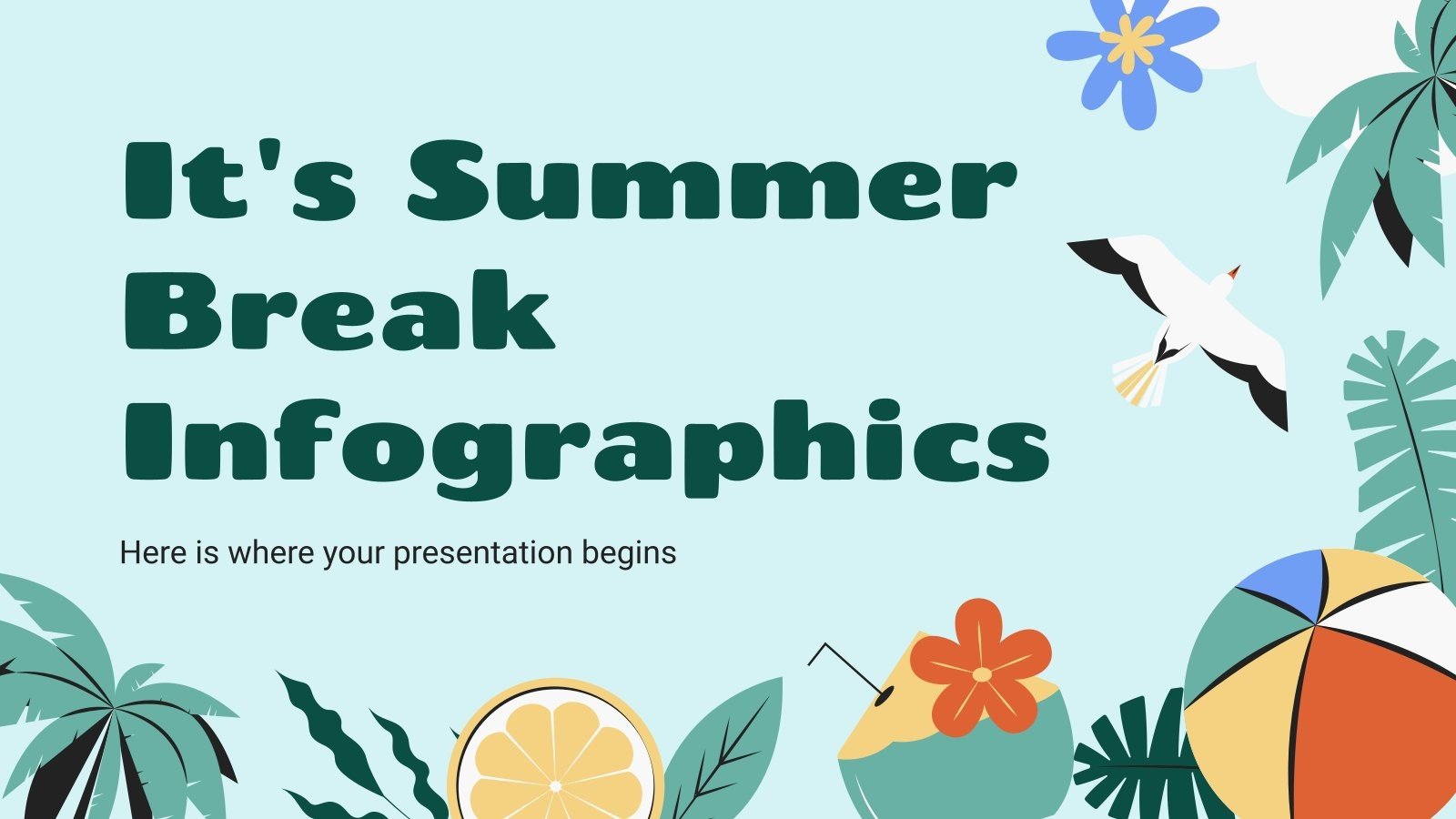 It's Summer Break Infographics Template