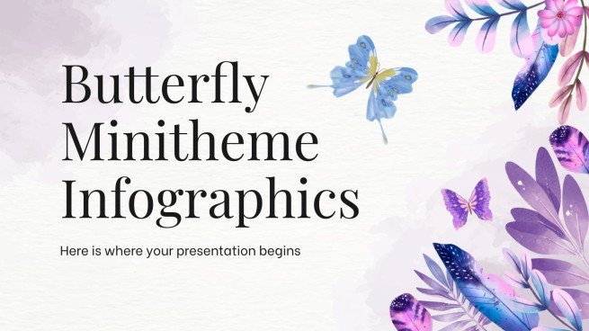 Butterfly Minitheme Infographics Template