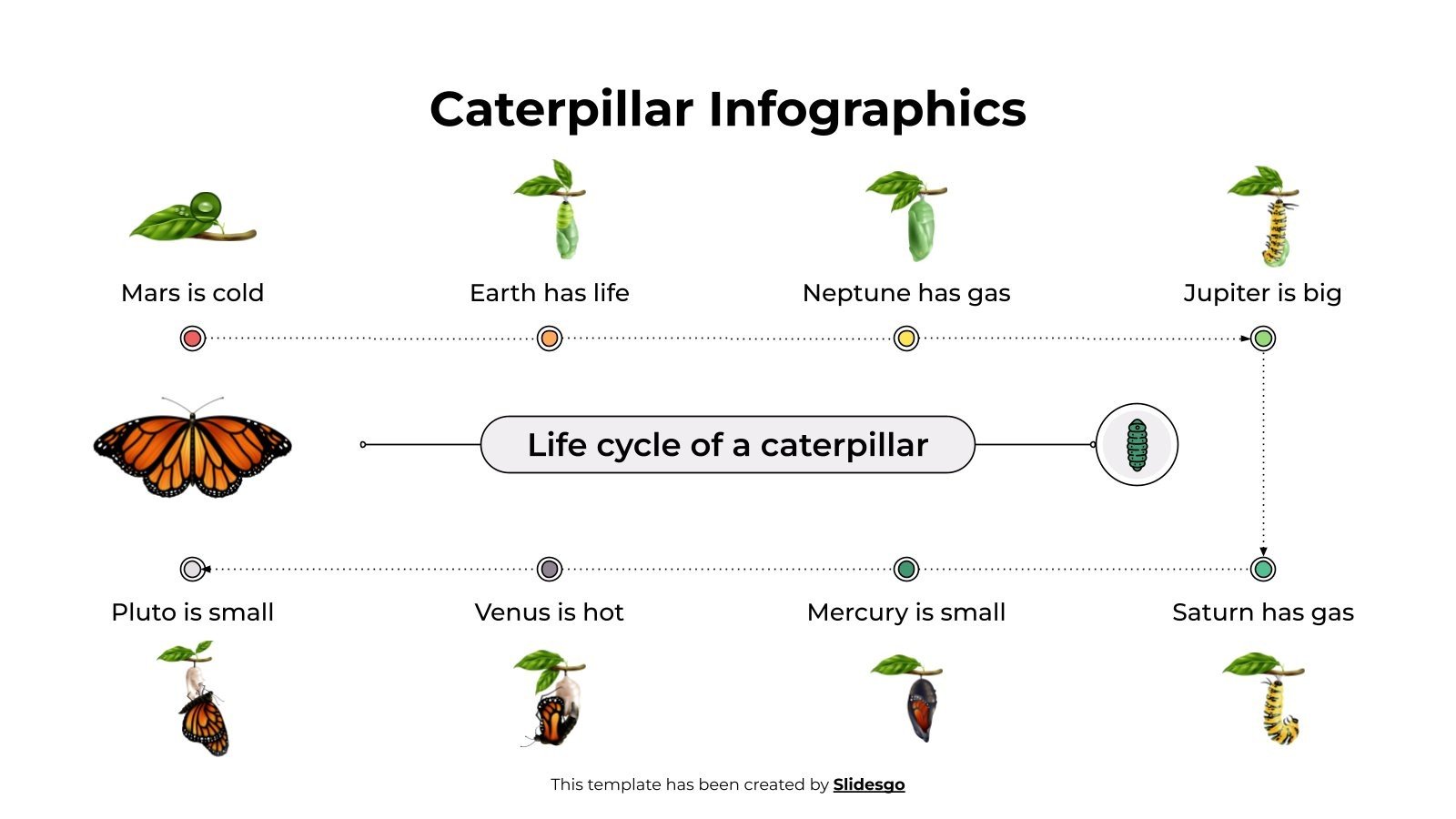 Caterpillar Infographics Template