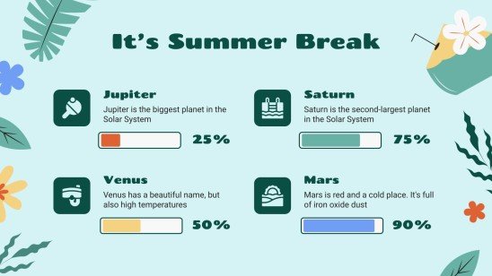 It's Summer Break Infographics Template