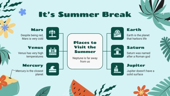 It's Summer Break Infographics Template