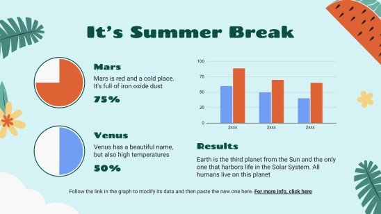 It's Summer Break Infographics Template