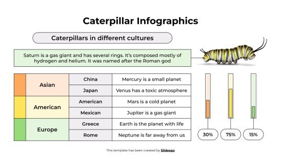 Caterpillar Infographics Template