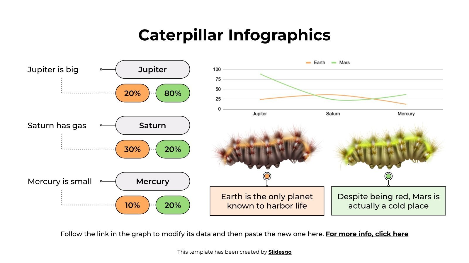 Caterpillar Infographics Template