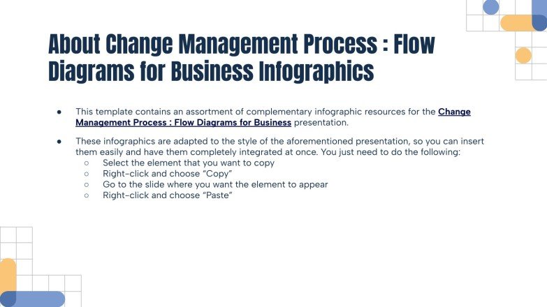 Change Management Process: Flow Diagrams Infographics