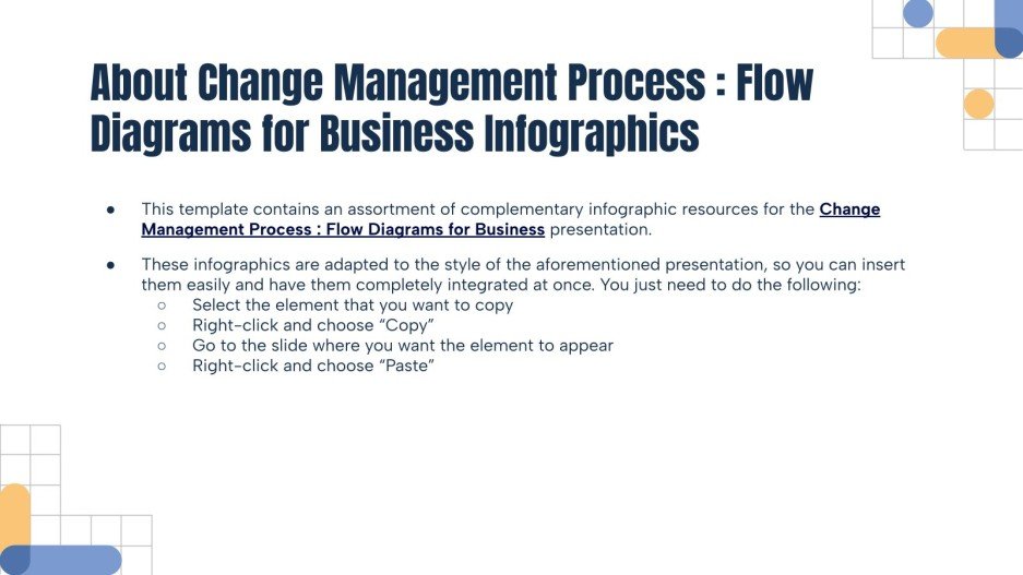 Change Management Process: Flow Diagrams Infographics