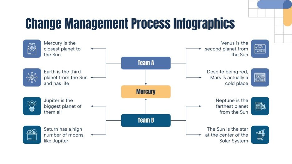 Change Management Process: Flow Diagrams Infographics