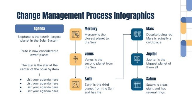 Change Management Process: Flow Diagrams Infographics