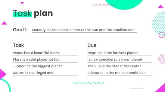Tuesday Tasks Slides Presentation
