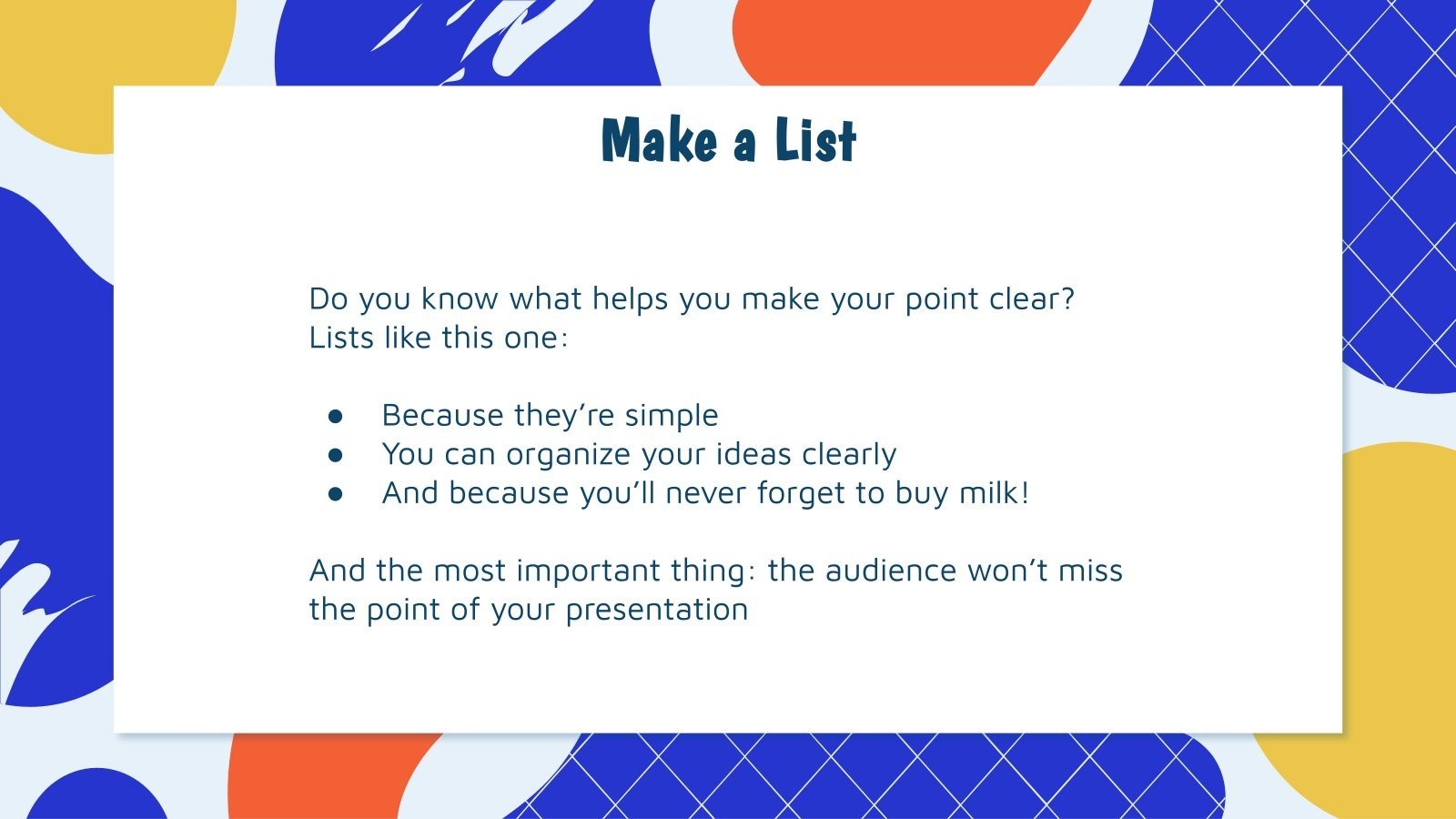 Friday Tasks Slides Presentation
