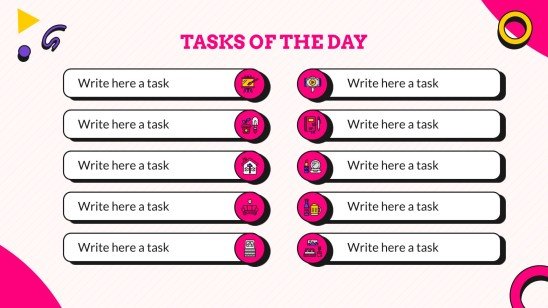 Wednesday Tasks Slides Presentation