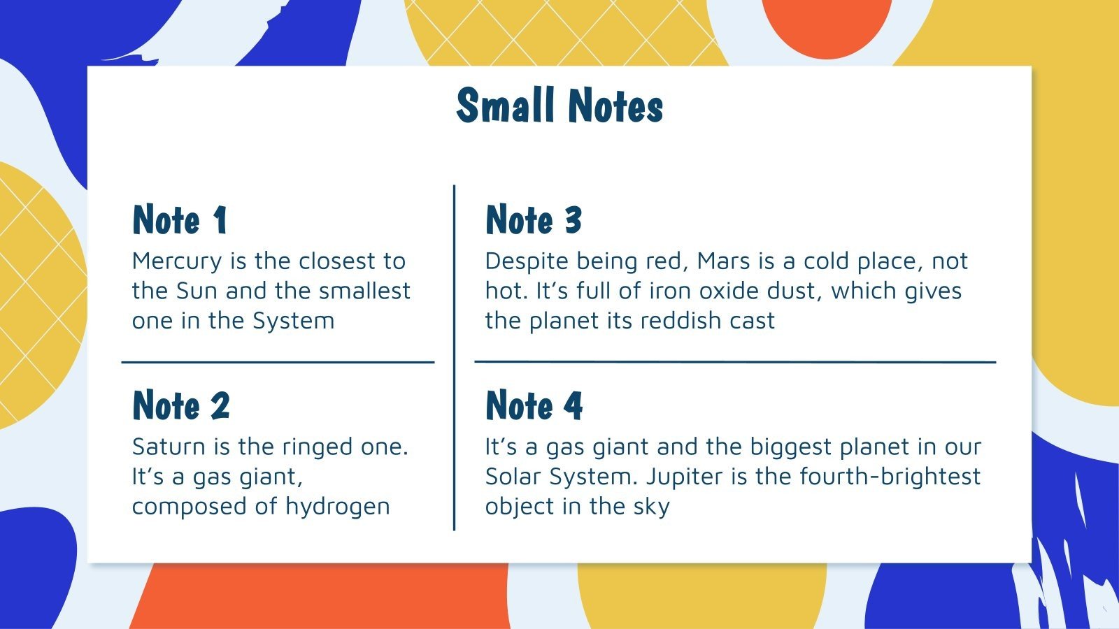 Friday Tasks Slides Presentation