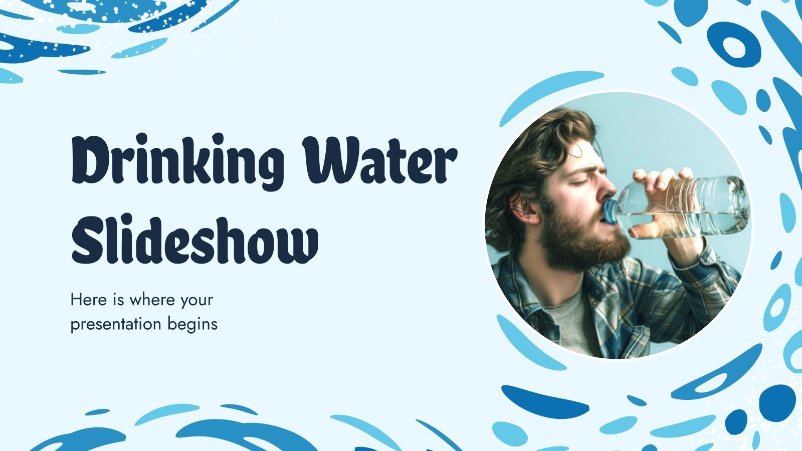 Drinking Water Slideshow Template Presentation