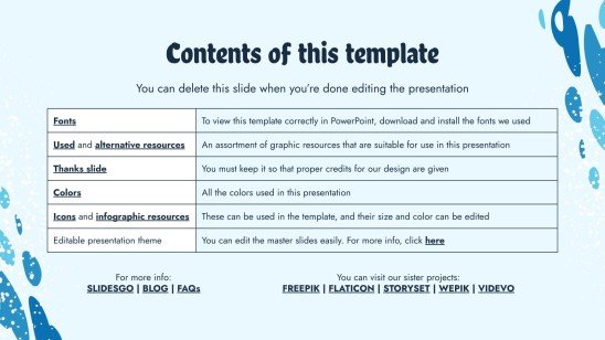 Drinking Water Slideshow Template Presentation