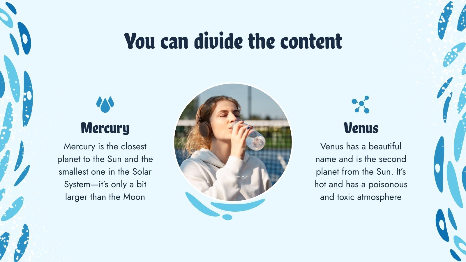 Drinking Water Slideshow Template Presentation