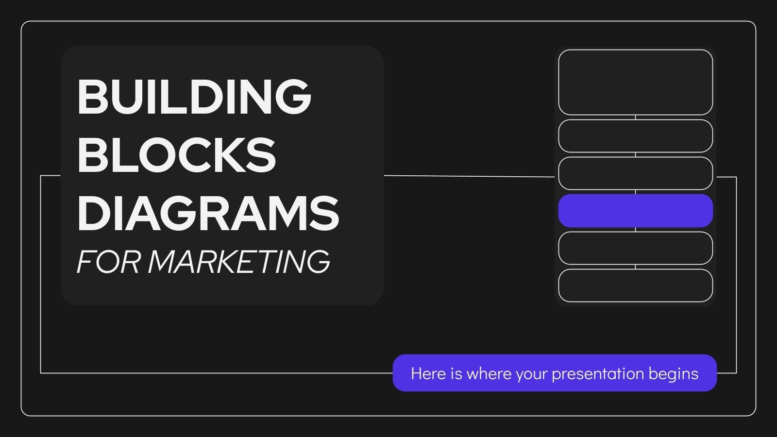 Building Blocks Diagrams for Marketing Template