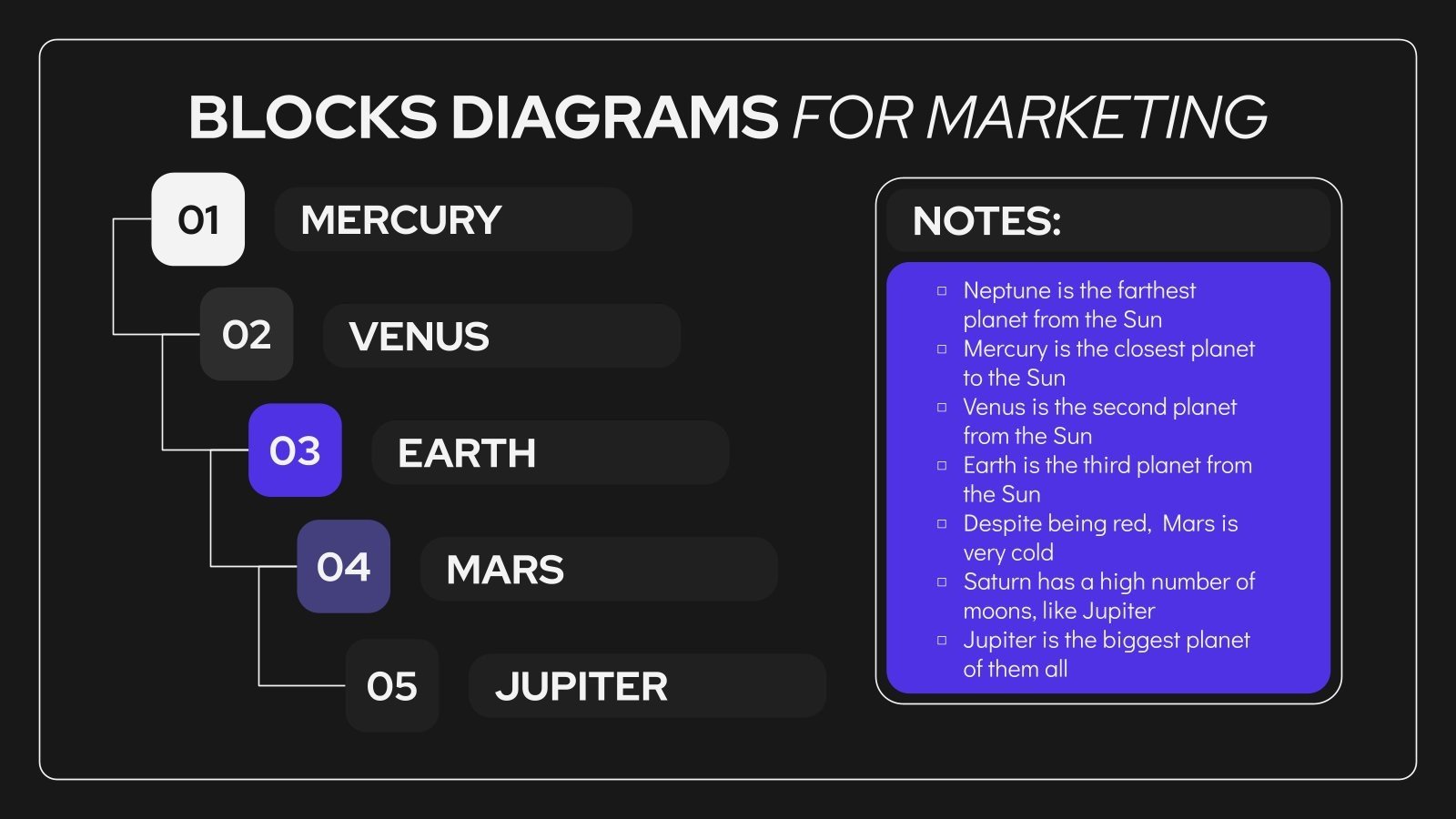 Building Blocks Diagrams for Marketing Template