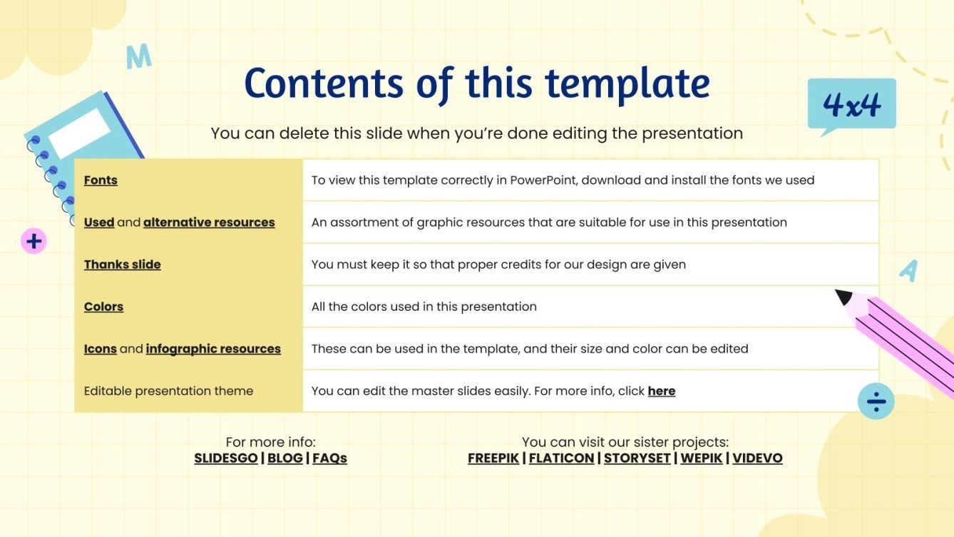 Third Grade Slideshow Template Presentation