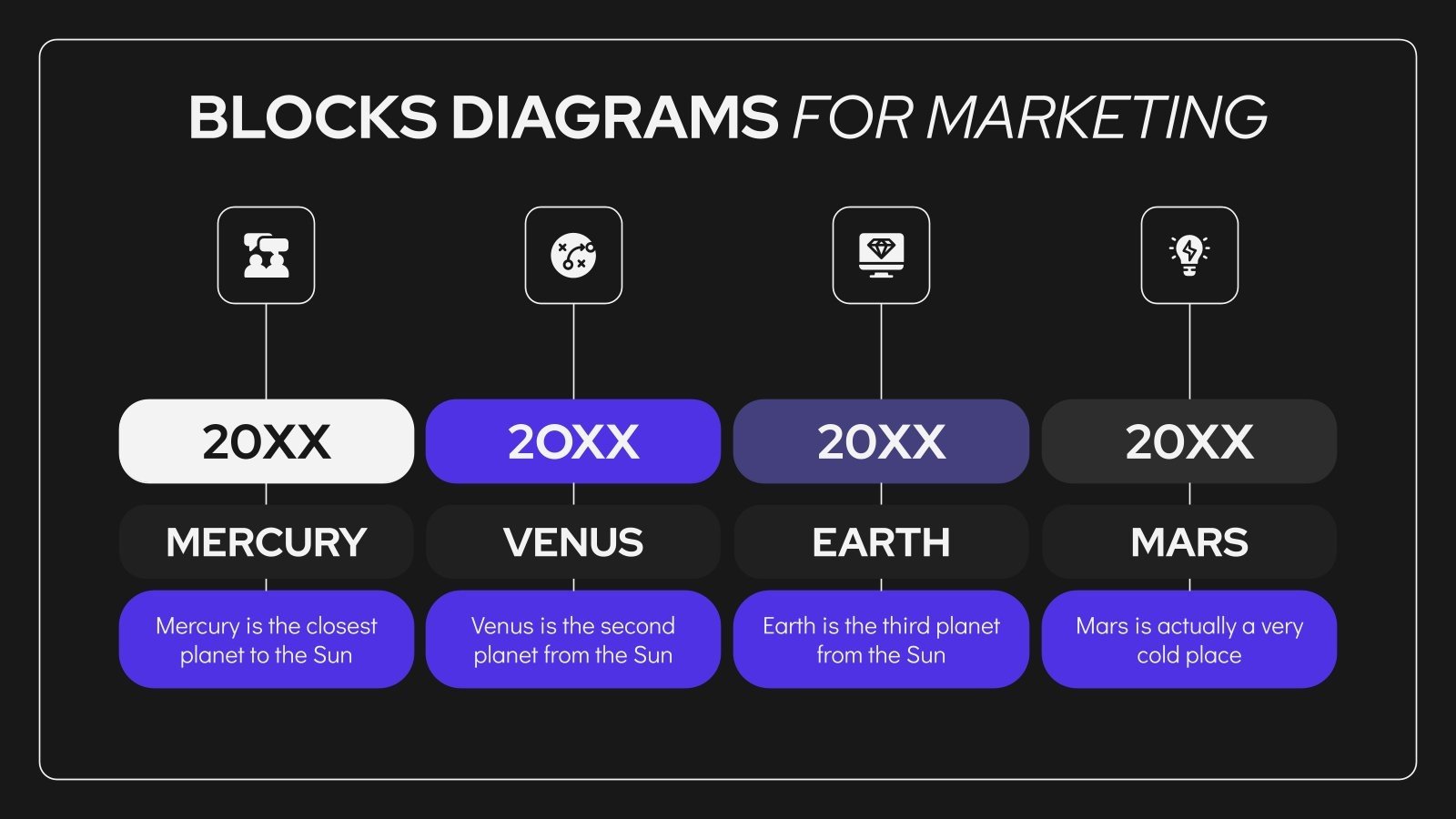 Building Blocks Diagrams for Marketing Template