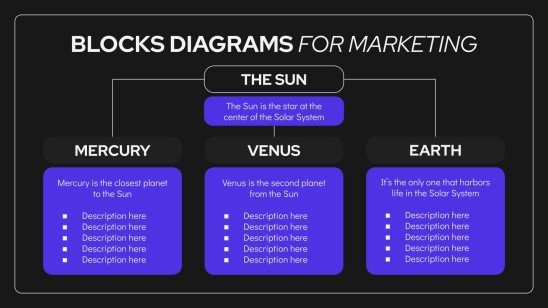 Building Blocks Diagrams for Marketing Template