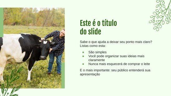 Cattle Slideshow Template Presentation
