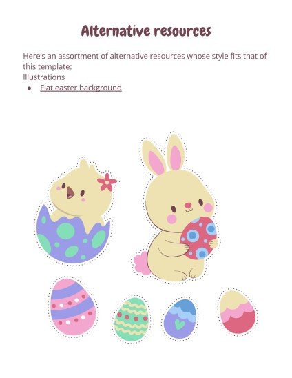 Easter Bunny Cut-outs Template