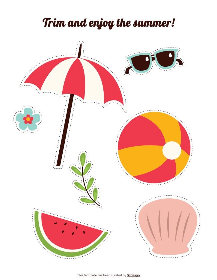 Summer Cut-outs Template