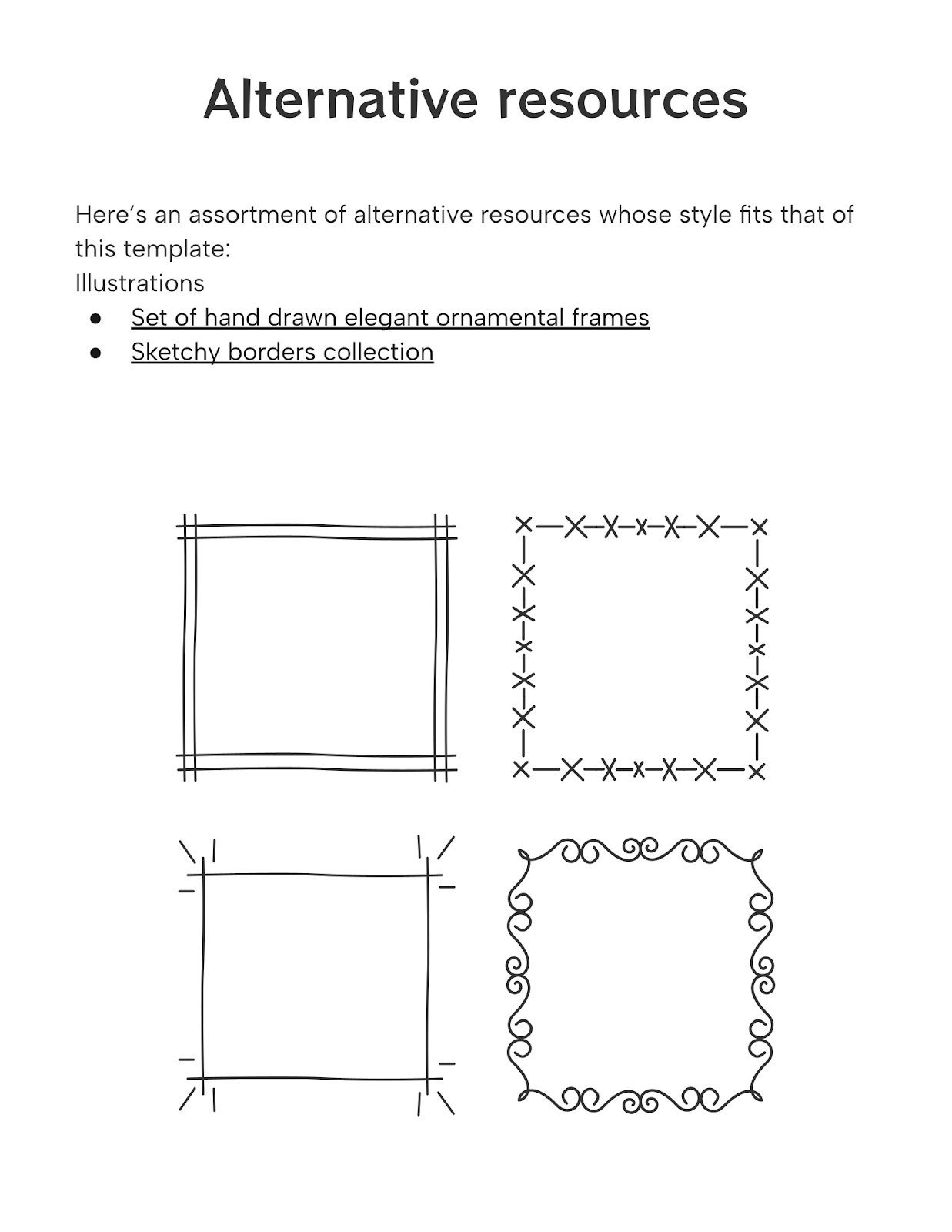 Chalk / Blackboard Cut-outs Template