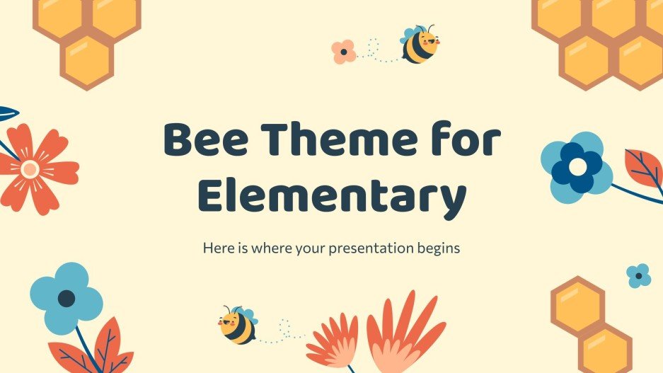 Bee Theme for Elementary Presentation