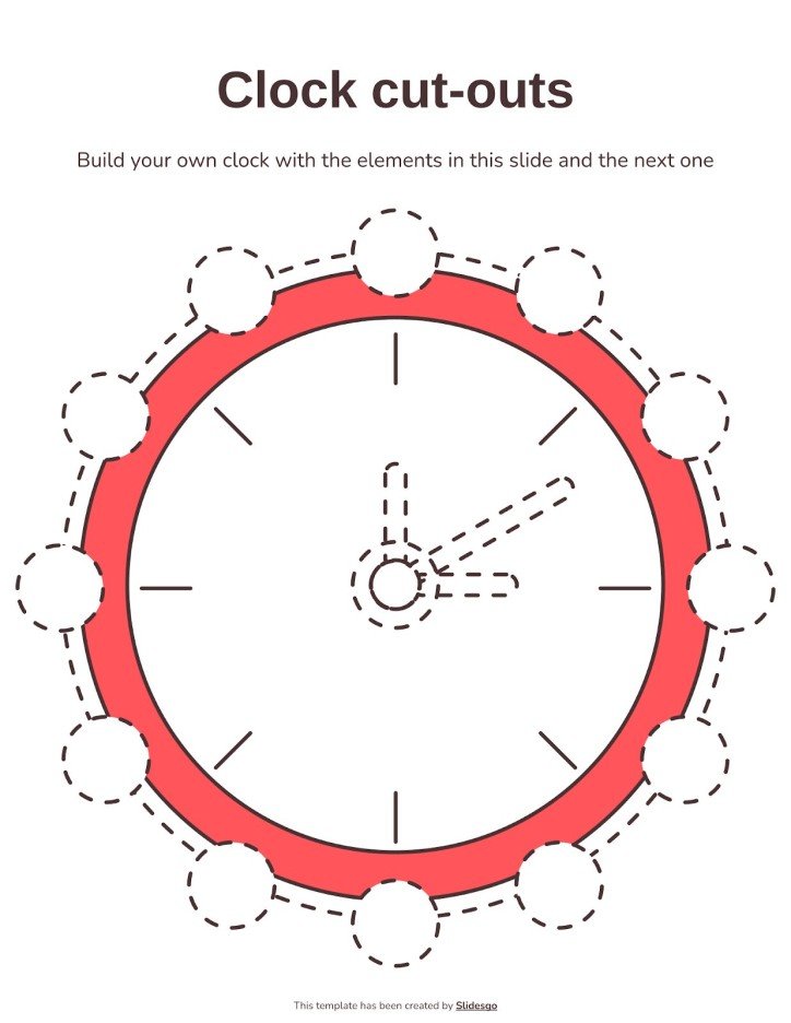 Clock Cut-outs Template
