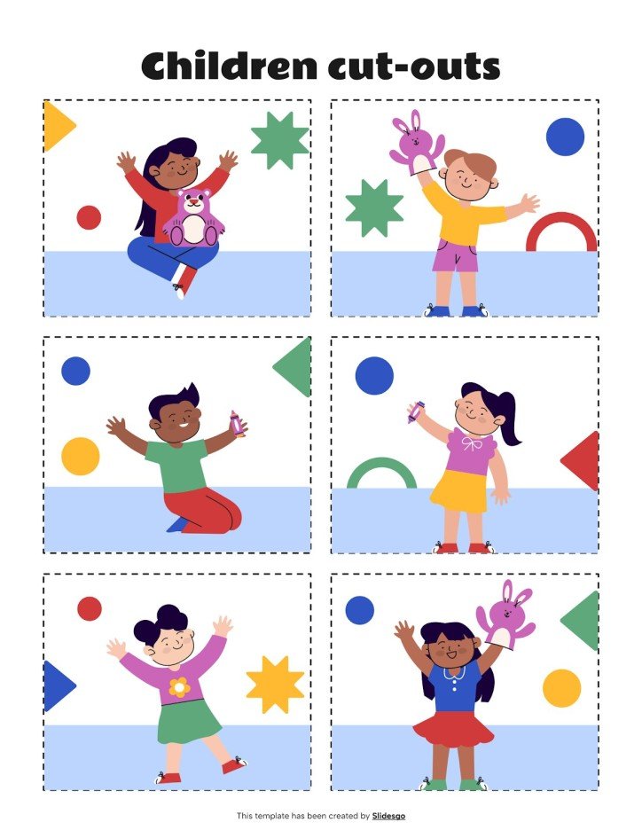 Children Cut-outs Template
