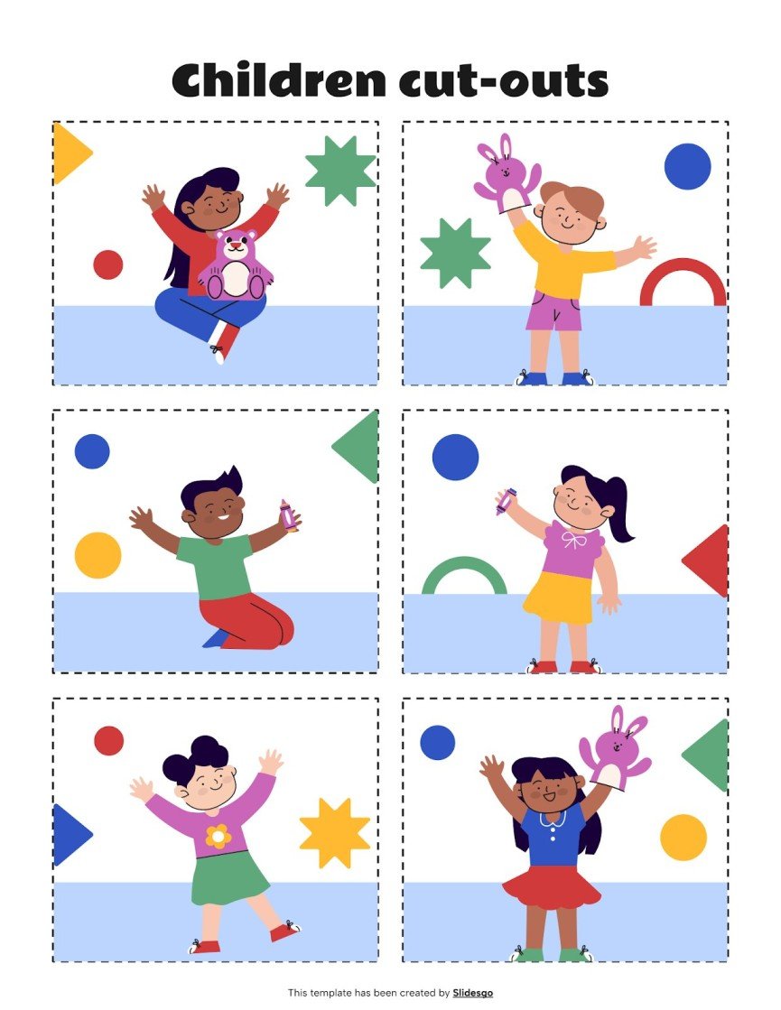 Children Cut-outs Template