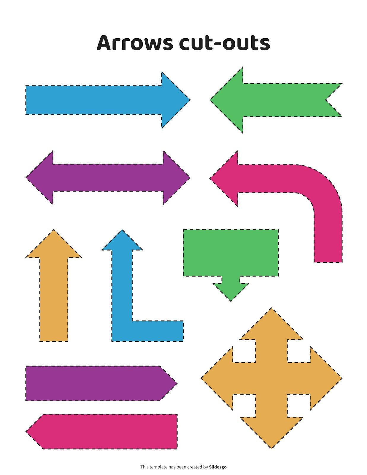 Arrows Cut-outs Template