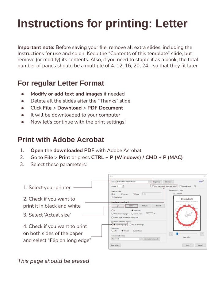 Clock Cut-outs Template