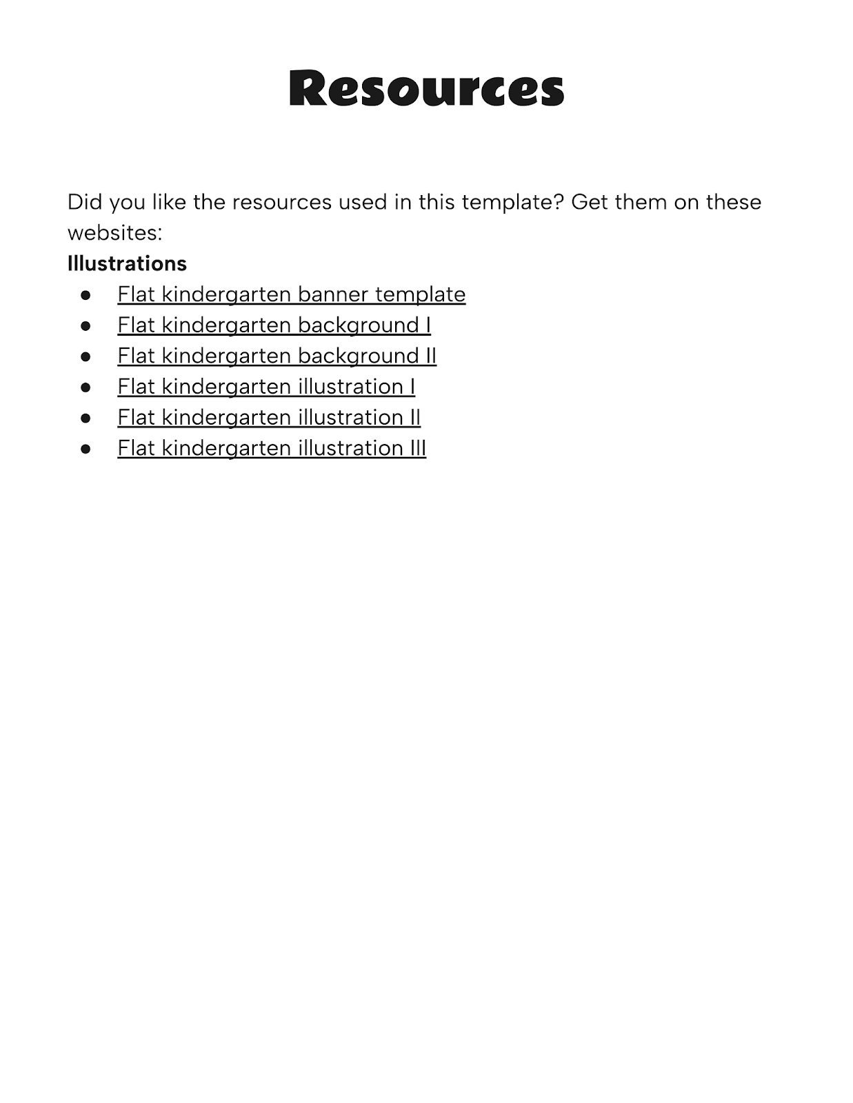 Children Cut-outs Template