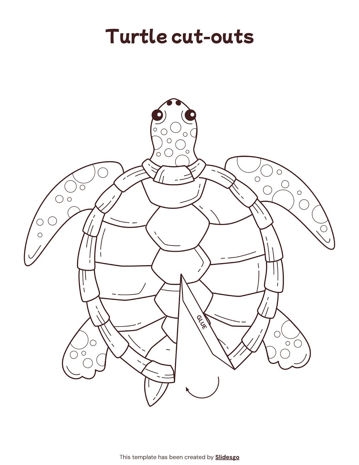 Turtle Cut-outs Template