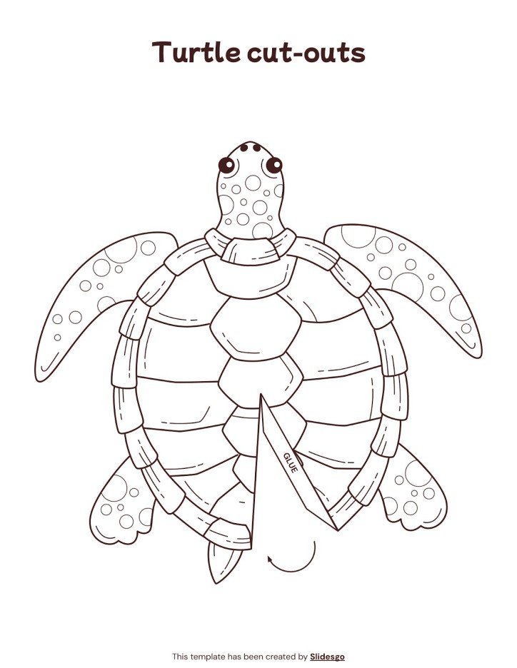 Turtle Cut-outs Template