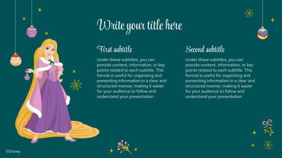 Disney Princess Christmas Presentation