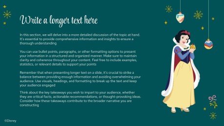 Disney Princess Christmas Presentation