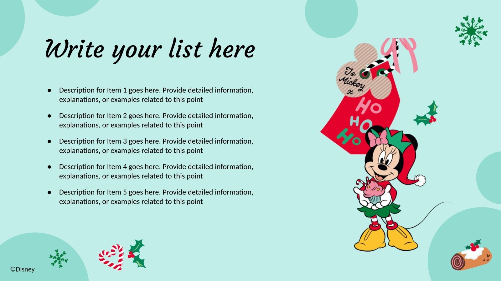 Mickey Christmas Presentation