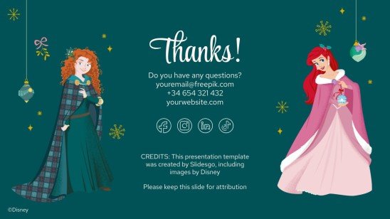 Disney Princess Christmas Presentation